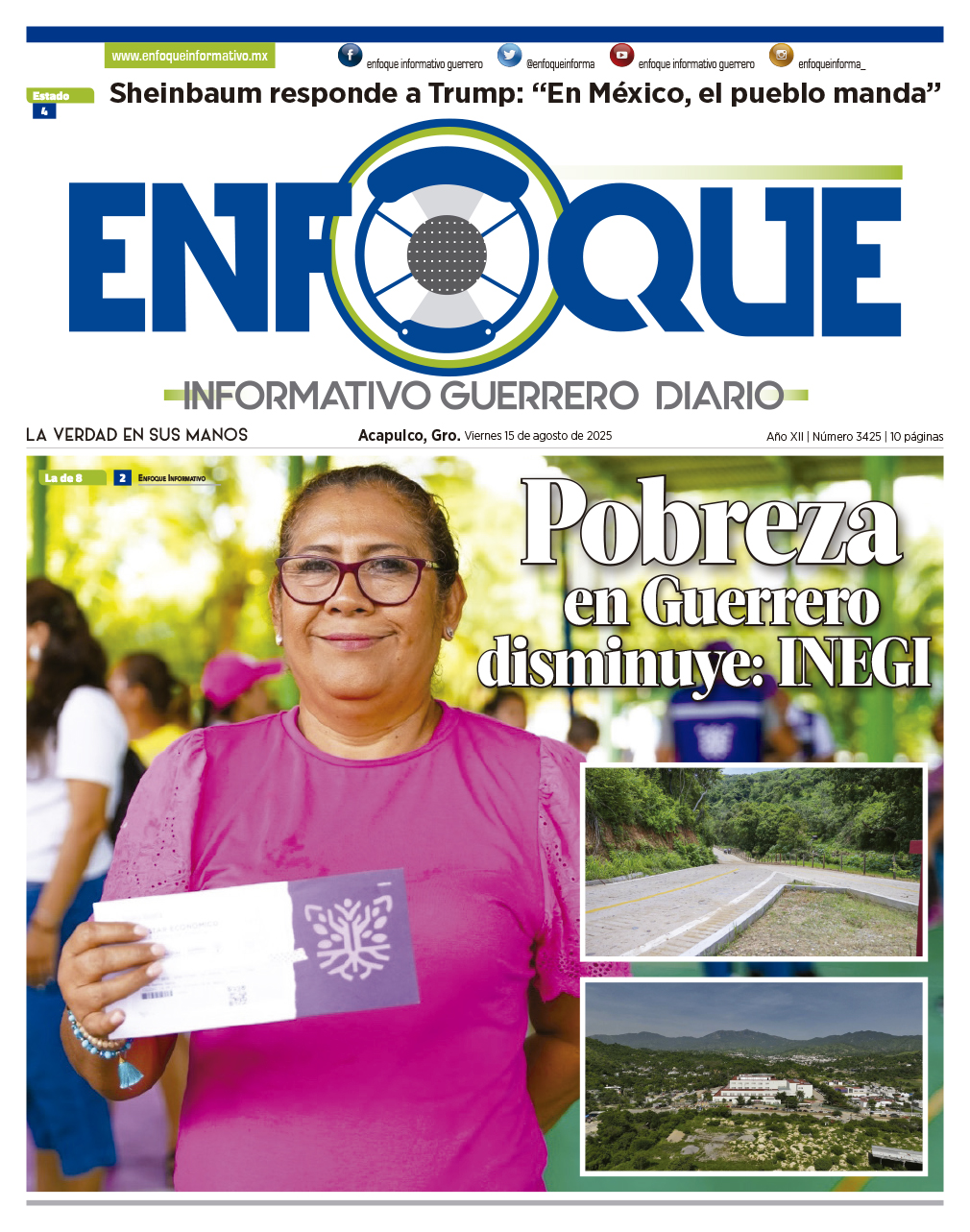 Diario digital | 15 de agosto de 2025 - Enfoque Informativo